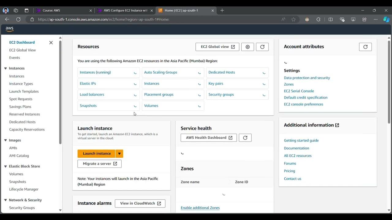 4. AWS Configure EC2 Instance with EBS Description - YouTube