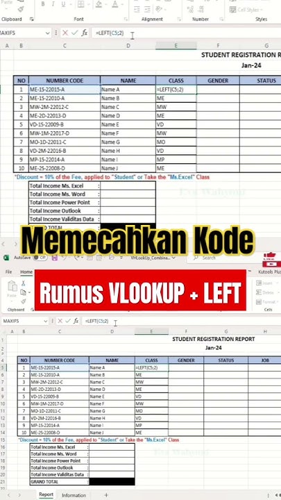 Rumus Vlookup Left Memecahkan Kode Excel Shorts Exceltutorial Exceltricks Ifformula