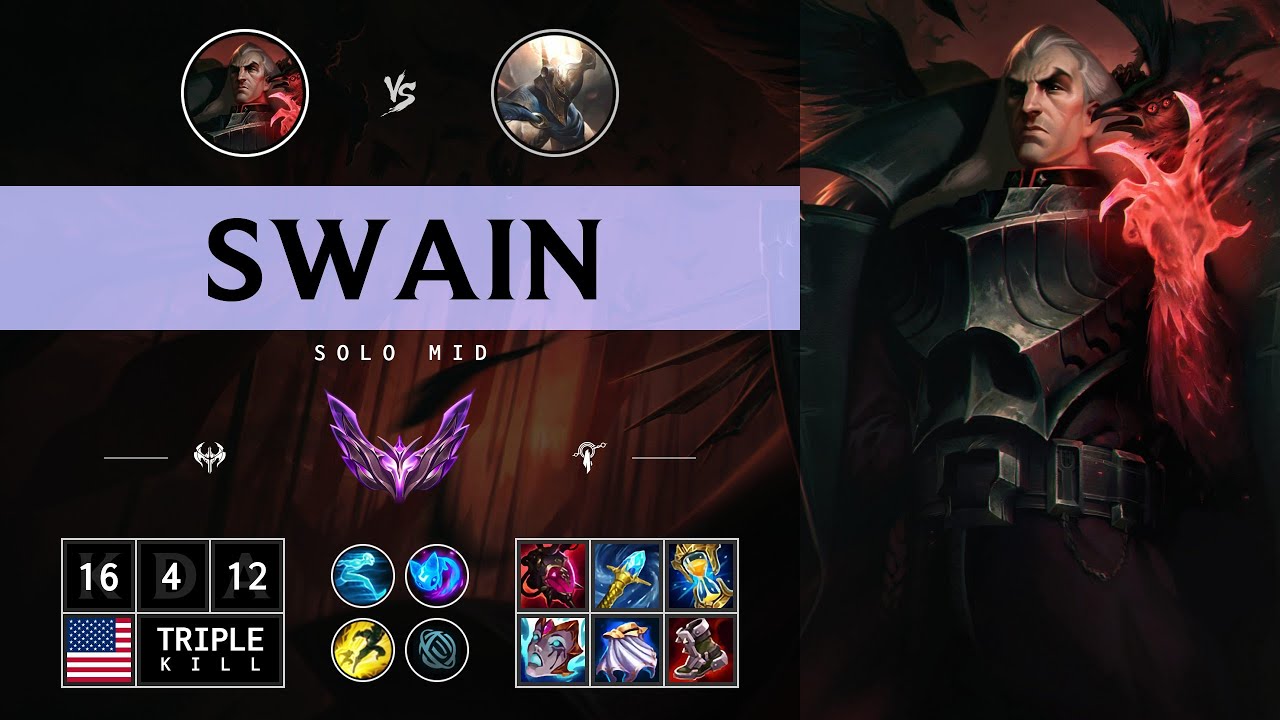 Swain Mid vs Pantheon - NA Master Patch 14.14 - YouTube