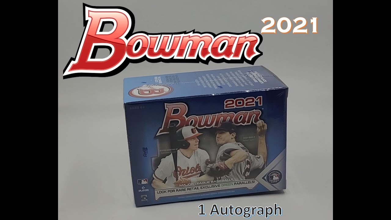 Opening a Blaster Box of 2021 Bowman Baseball with an Autograph pull ...