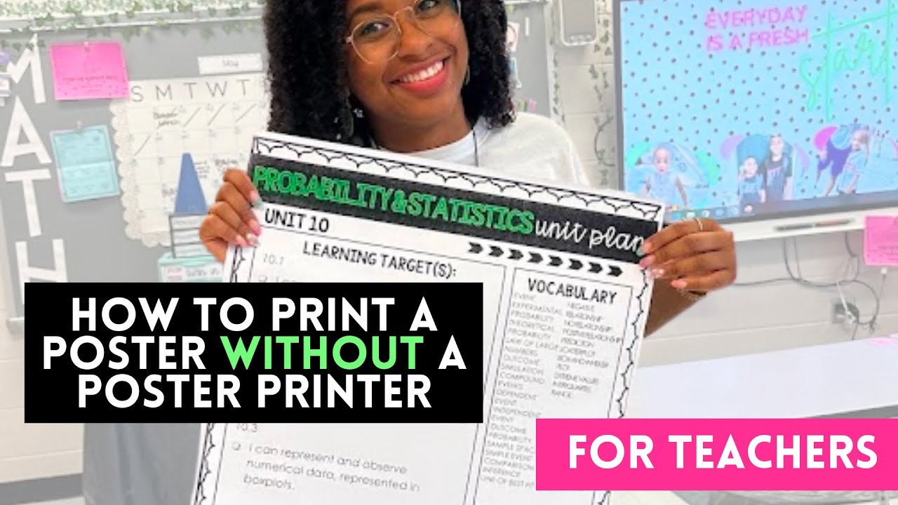 How to Make a Poster on Google Slides - YouTube