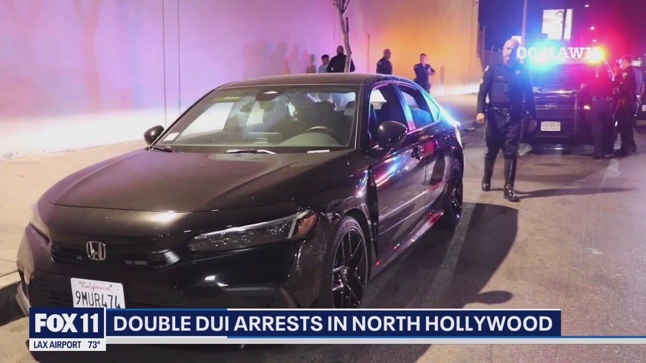 Double DUI arrests in North Hollywood - YouTube