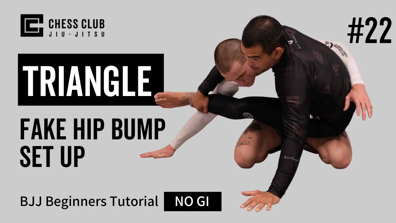 No Gi BJJ Beginners Tutorial - Triangle Set Up faking the Hip Bump ...