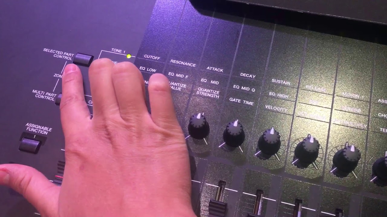 MotifXF8 Storing sound | Store Function| Storing sound in Voice Mode ...