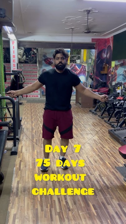 Day 7/75 || 75 days workout challenge #shorts #backexercise #biceps ...