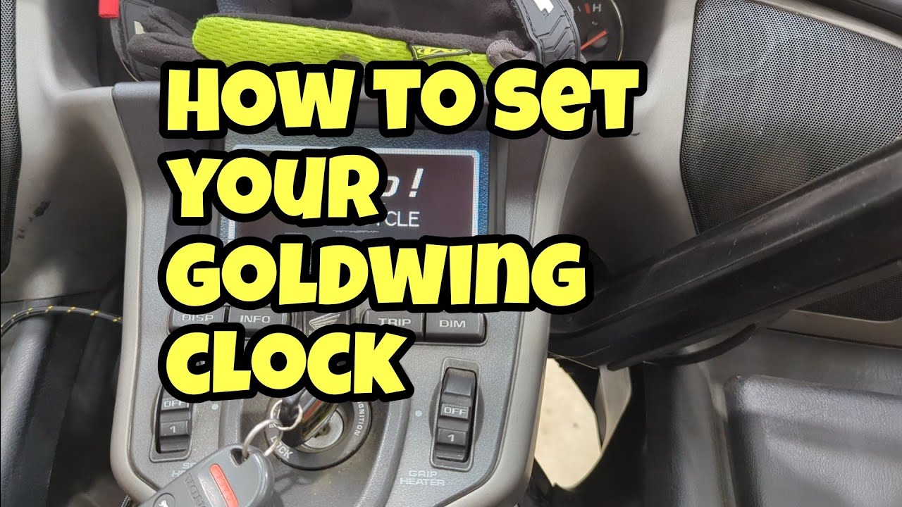 How to set the clock on your Honda goldwing with navigation. - YouTube