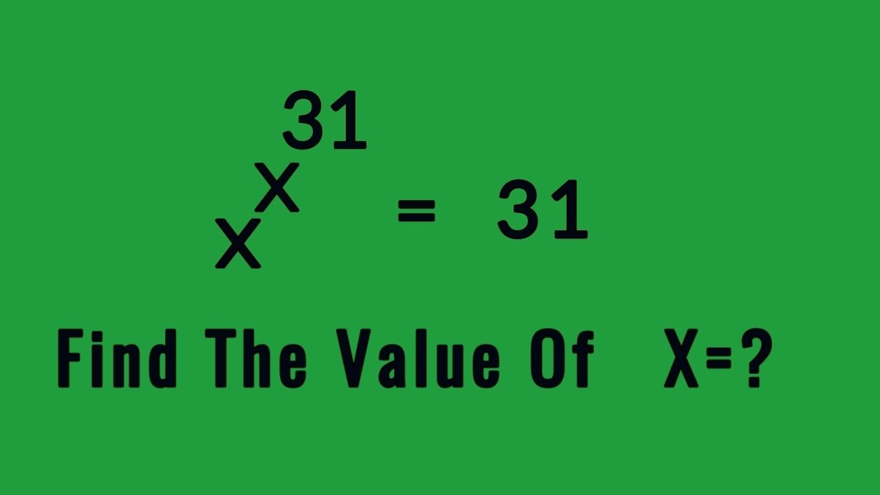 Algebra Math Problem | Find the Value of X in this Equation - YouTube