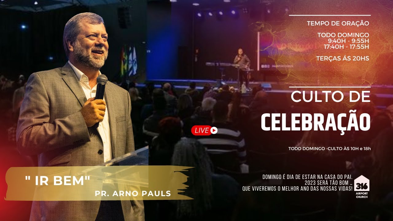 "Ir Bem" - Pr. Arno - 316 AIRPORT CHURCH - YouTube