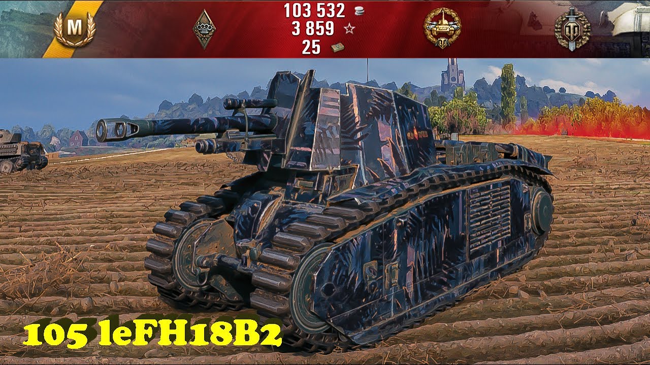 105 leFH18B2 - World of Tanks UZ Gaming - YouTube