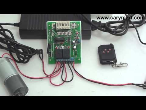 RF Remote Control Kit Controls DC Motor with Adjustable Time Delay ...