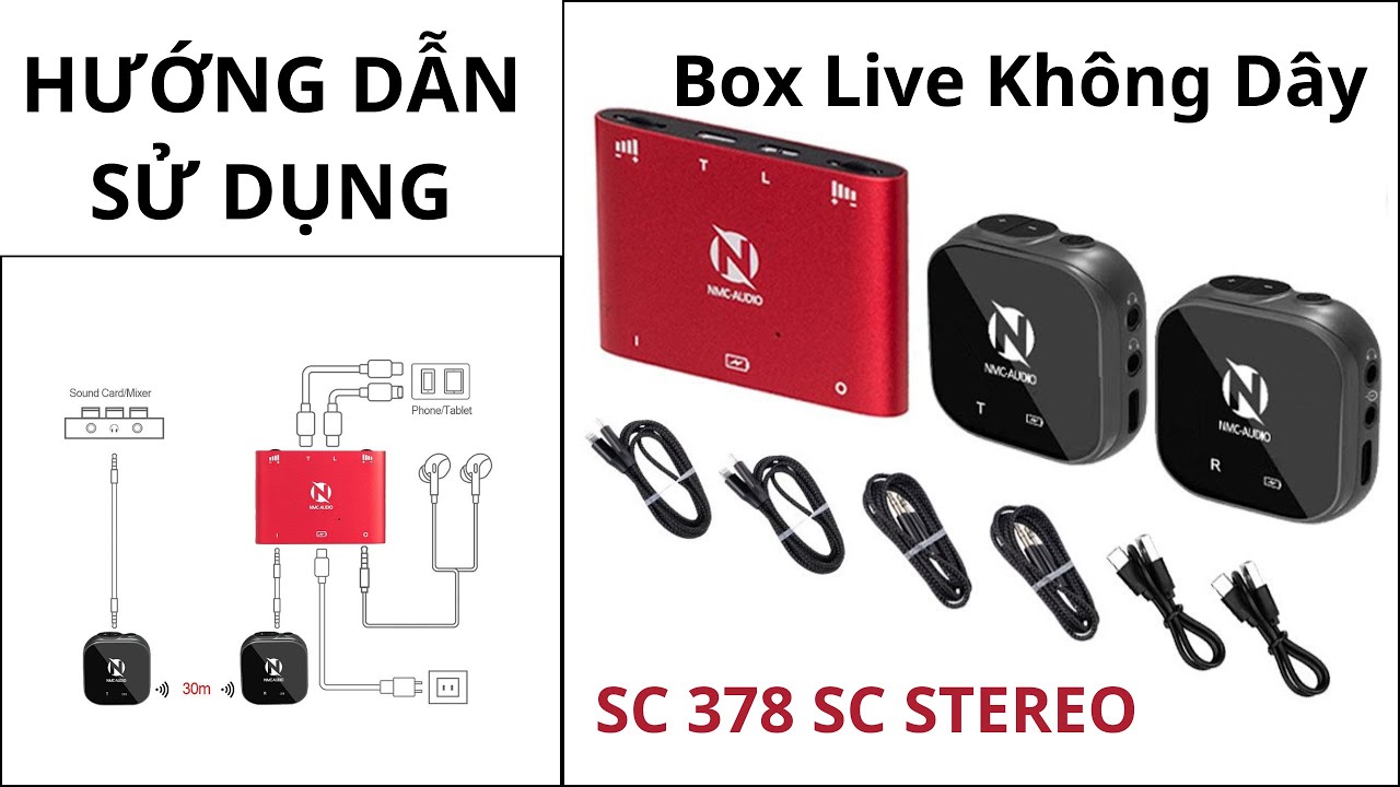 HƯỚNG DẪN SỬ DỤNG BOX LIVE SC 378 STEREO KHÔNG DÂY - YouTube