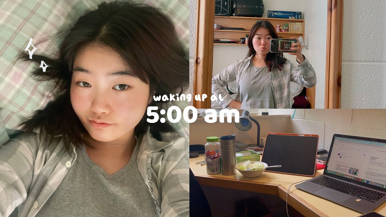 Med Student VLOG🩺🎧📓 a 5 AM PRODUCTIVE study day - YouTube