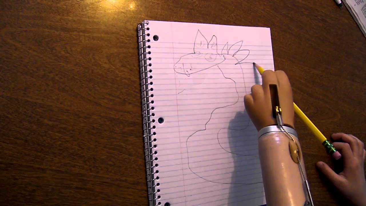 Writing with a Prosthetic...Born With One hand - YouTube