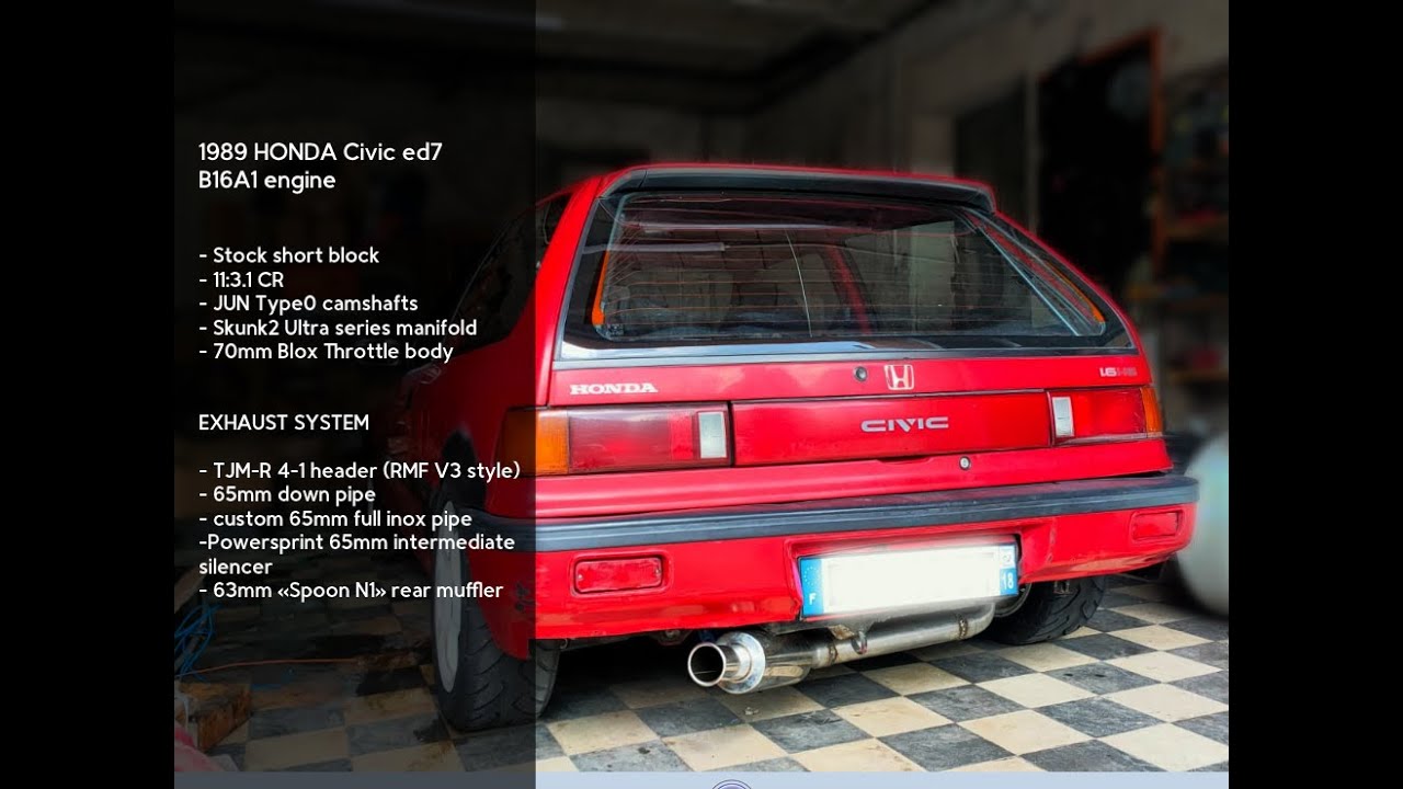 Honda civic ed7 sound - YouTube