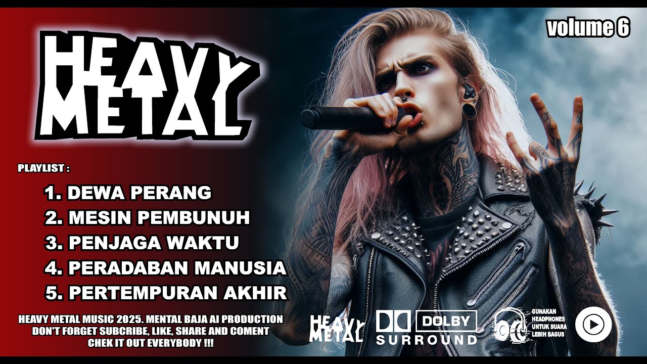 HEAVY METAL MUSIC 2025. VOL6. lagu terbaru. lagu enak didengar. lagu ...