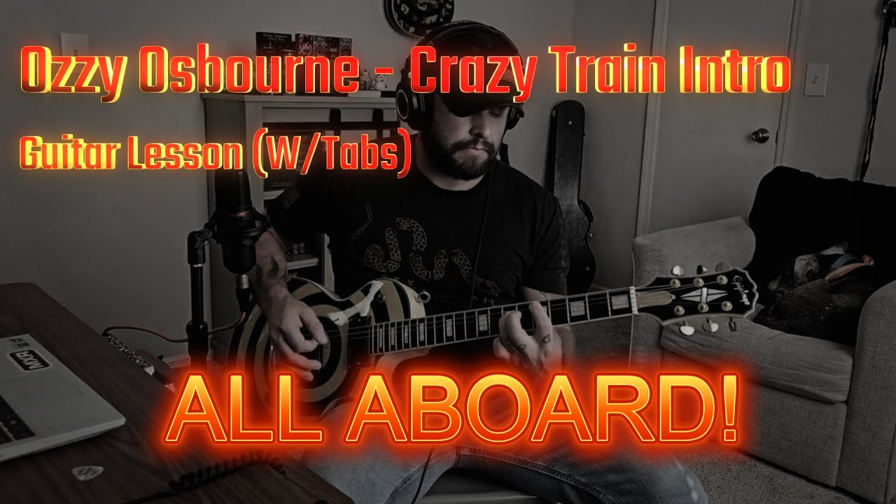 Ozzy Osbourne - Crazy Train Intro Guitar Lesson (w/Tabs) - YouTube
