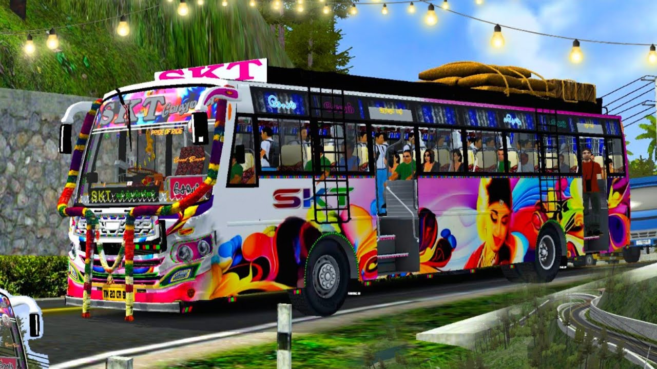 TN private bus mode bus game Bus Driving bus simulator Indonesia bus ...