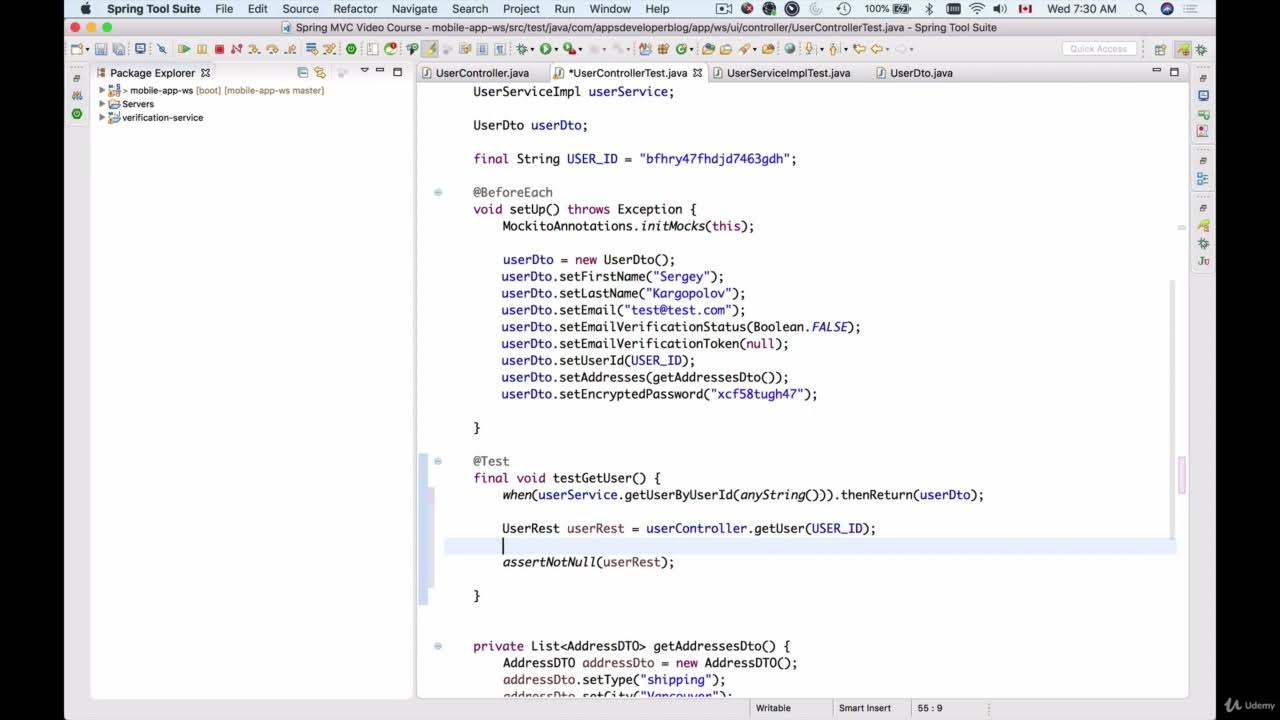 3 Asserting with assertNotNull, assertEquals and assertTrue 223 - YouTube