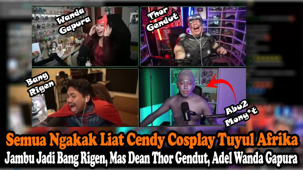 Semua Ngakak Liat Cendy Cosplay | Jambu Jadi Bang Rigen, Mas Dean Thor ...