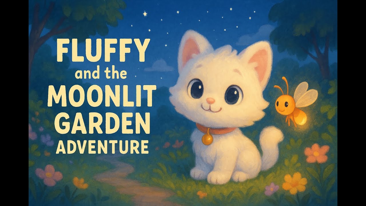Fluffy & the Moonlit Garden Adventure 🌱| Bedtime Stories for Kids ...
