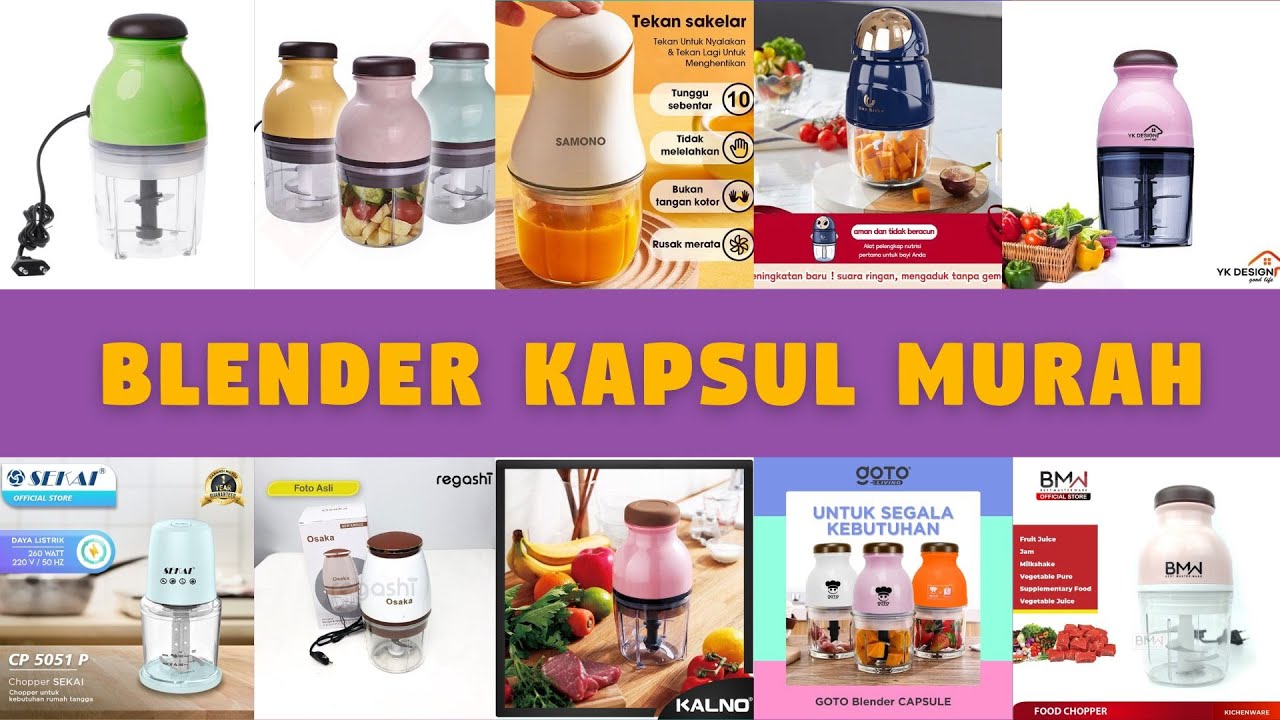 Rekomendasi Blender Kapsul Terbaik Murah Berkualitas | Capsule Blender ...