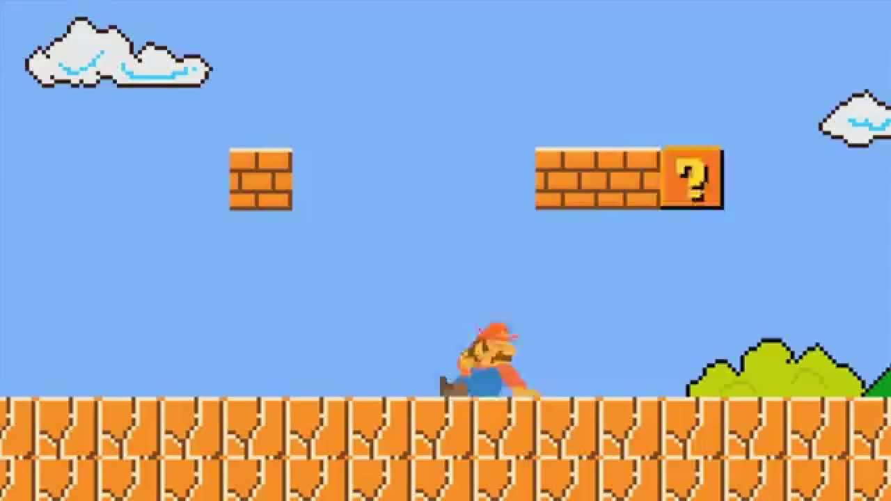 Mario Bros. realidad, quebrando bloque. Mario lessness, breaking block ...