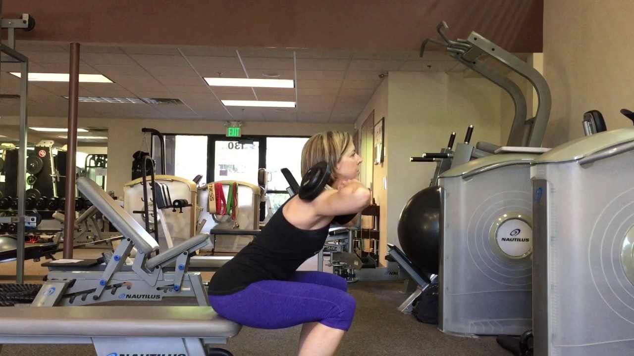 DB Box Squat - YouTube