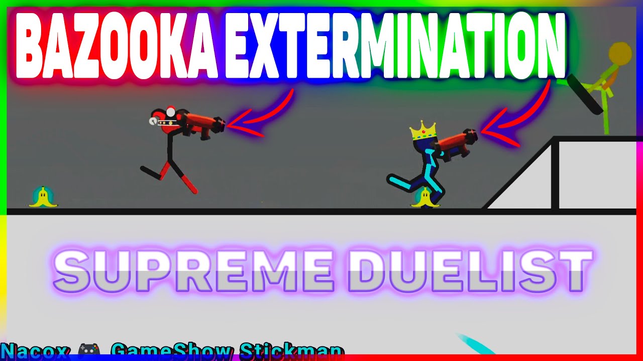 Supreme Duelist Stickman - Stickman & Joker with Banana Bazooka weapon ...