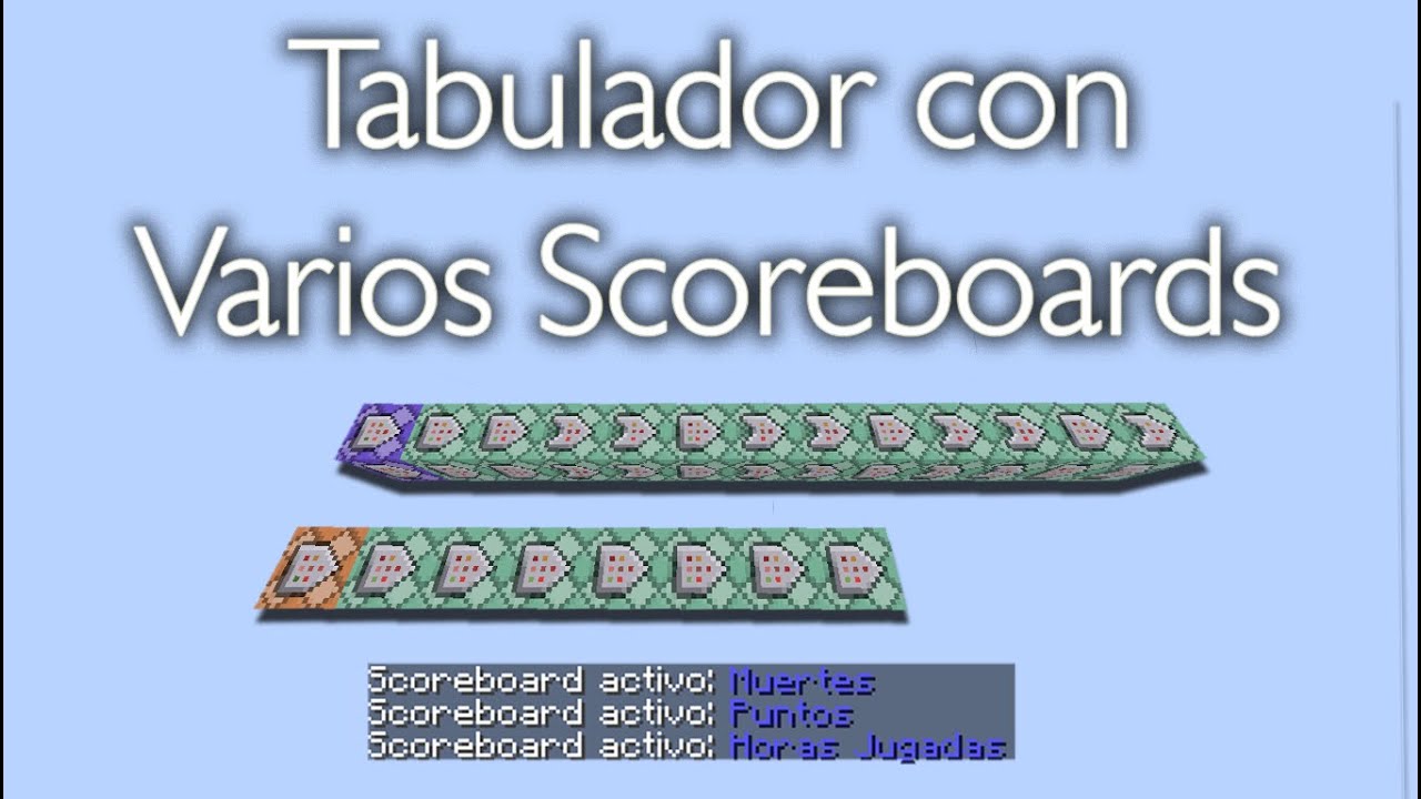 Creaciones Minecraft - Tabulador con Varios Scoreboards 1.9+ - YouTube