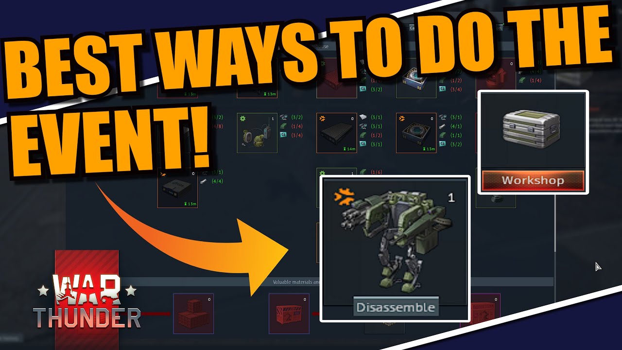 War Thunder BEST WAYS TO DO THE EVENT! Or rather the most efficient way? - YouTube