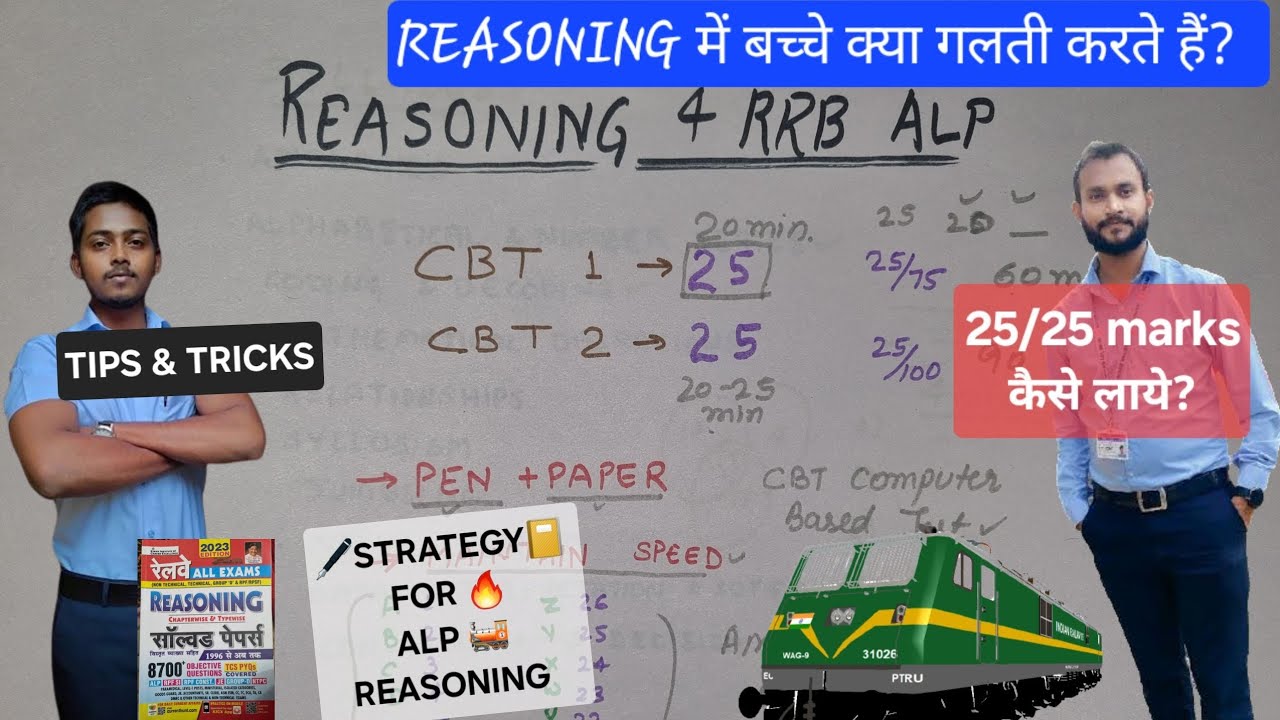 HOW TO PREPARE FOR RRB ALP REASONING ? ALP EXAM REASONING STRATEGY ...