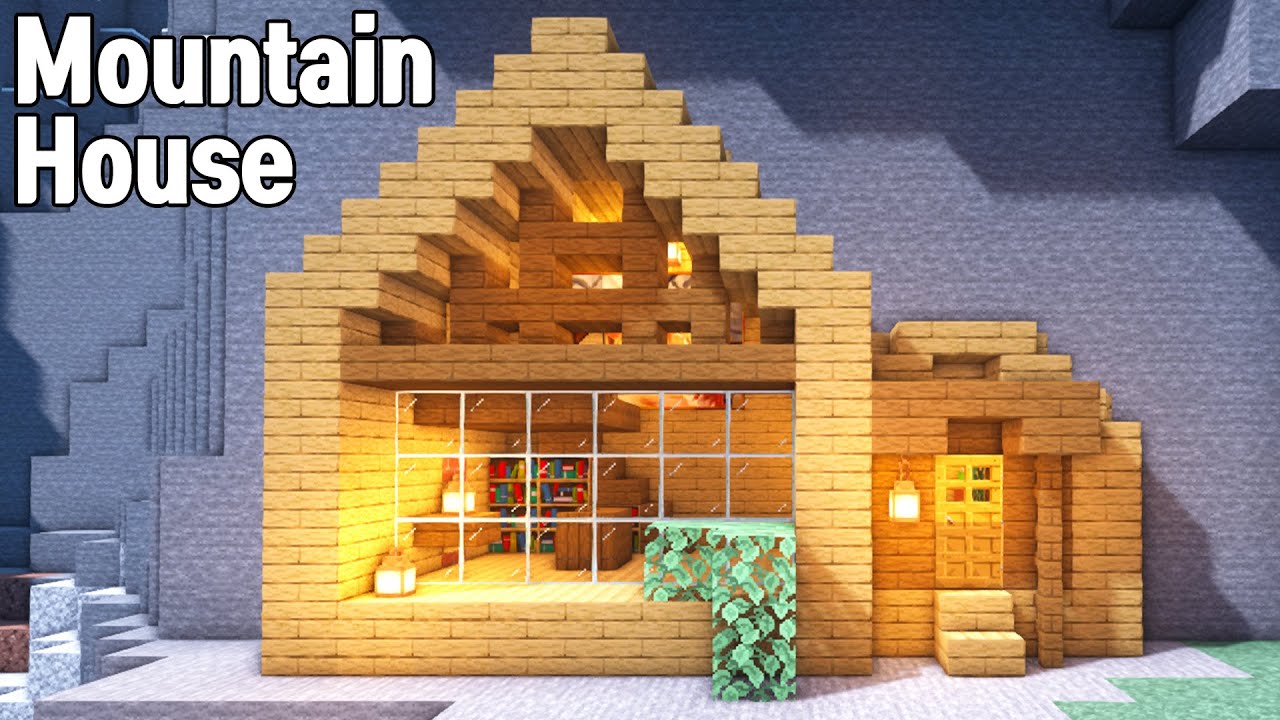 Wood Mountain House Tutorial [Architecture major, Minecraft Beginner ...