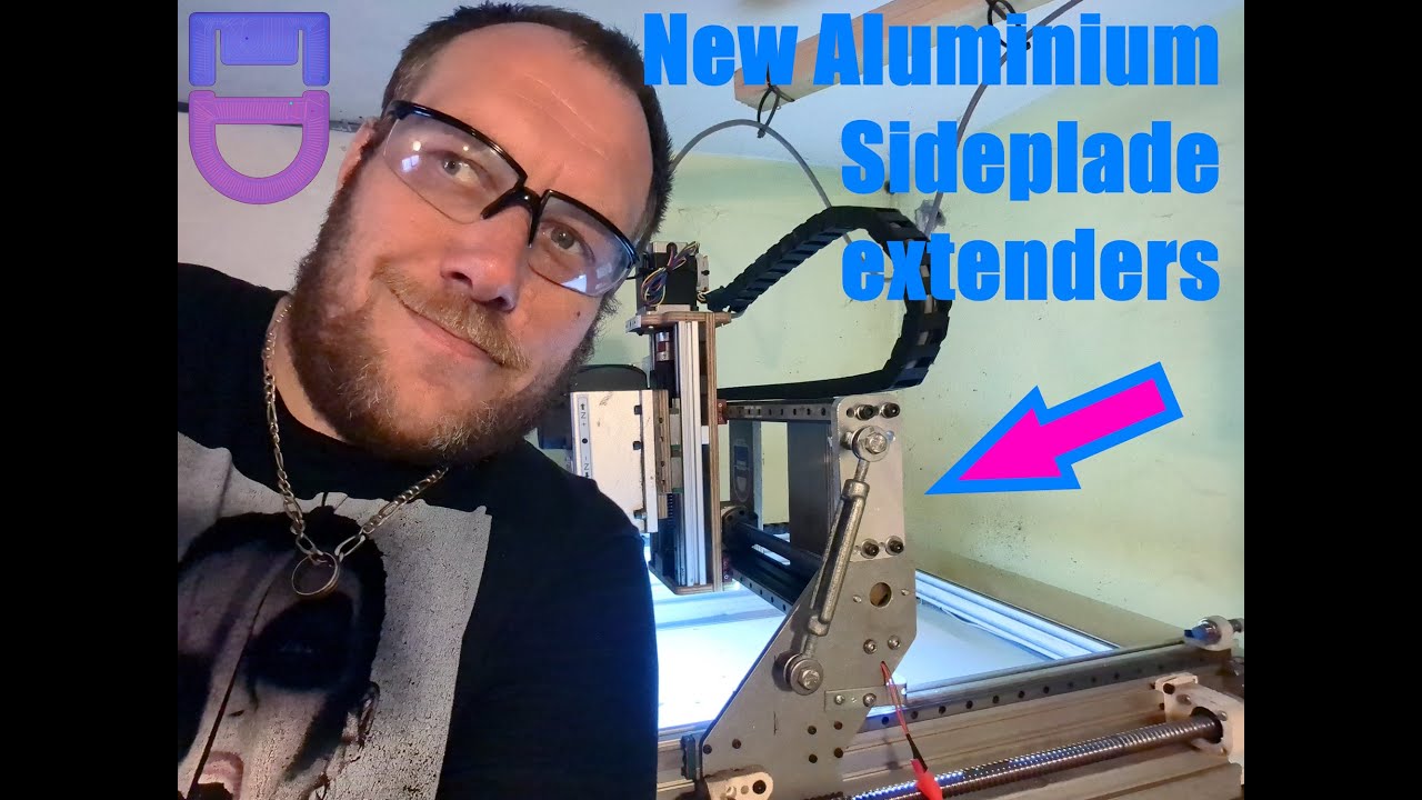 Making the sideplate extenders for X gantry - YouTube