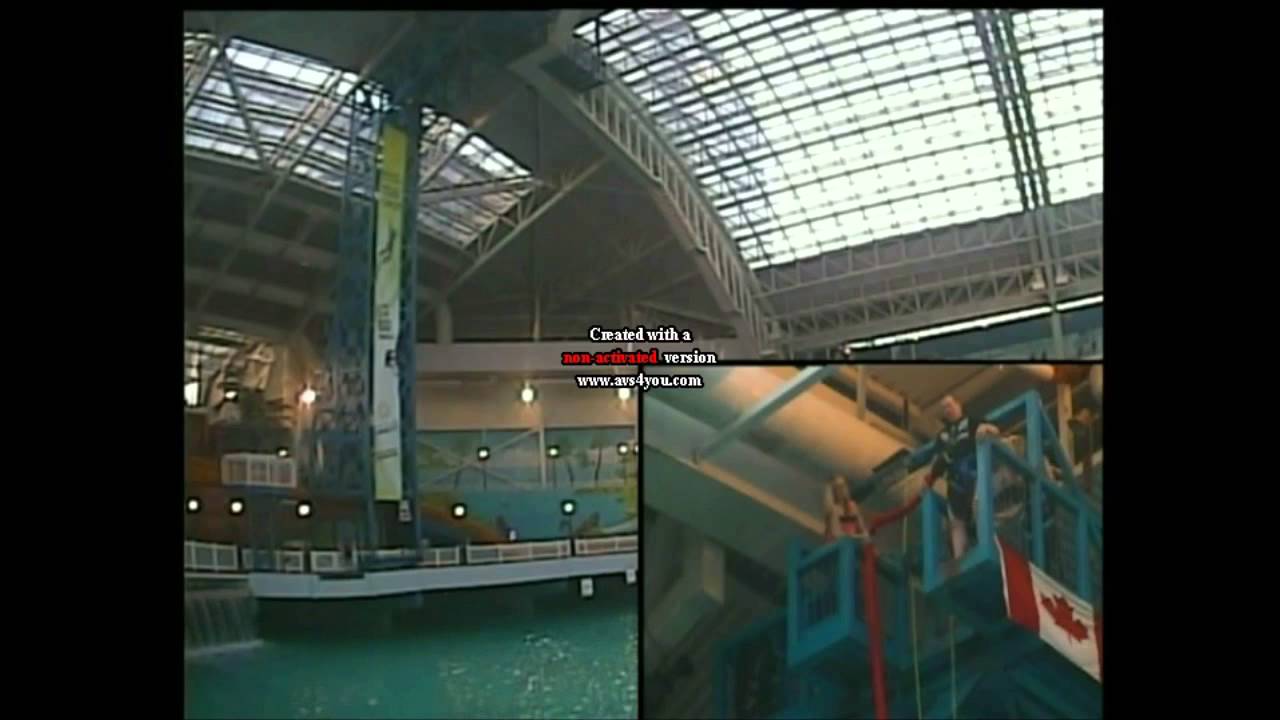 West Edmonton Mall Bungee Jump - YouTube