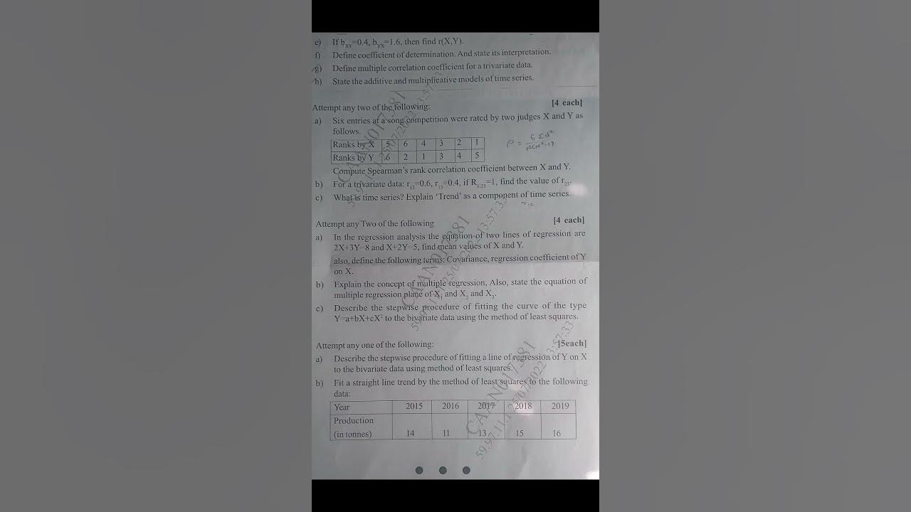 FY.B.Sc computer science_2nd semester||Methods of Applied Statistics ...