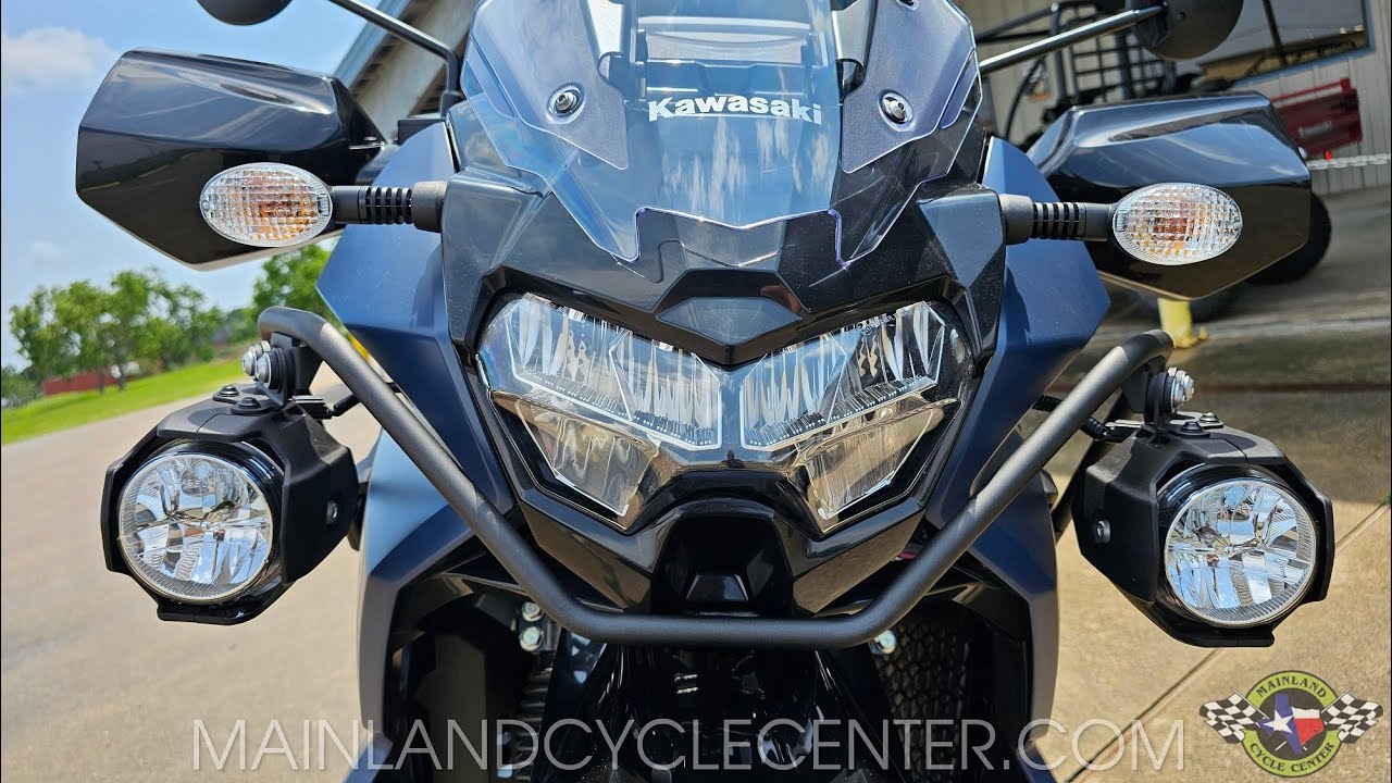 2024 KAWASAKI KLR 650 ADVENTURE IN BLUE WALK-AROUND - YouTube