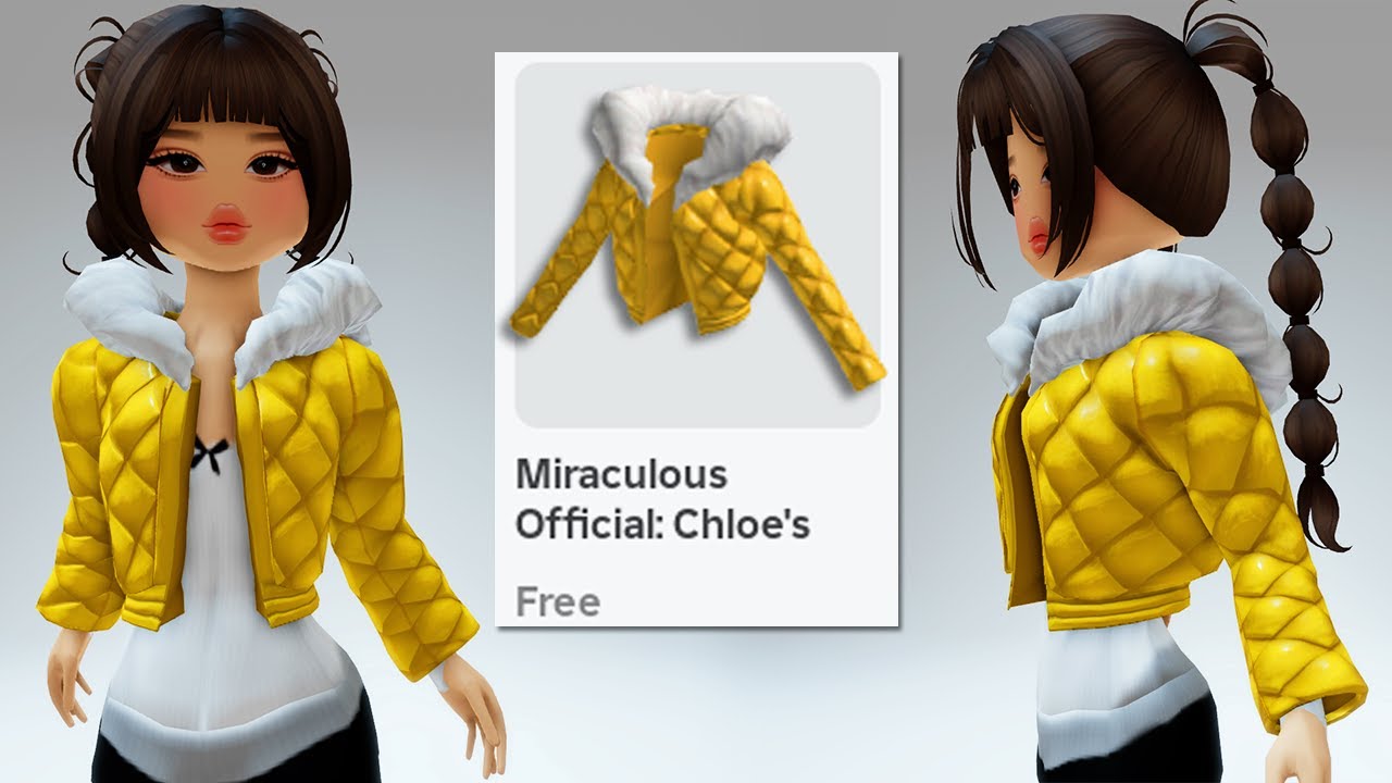 GET THIS *FREE UGC* YELLOW PUFFY JACKET NOW 😲 ROBLOX 3D CLOTHING - YouTube