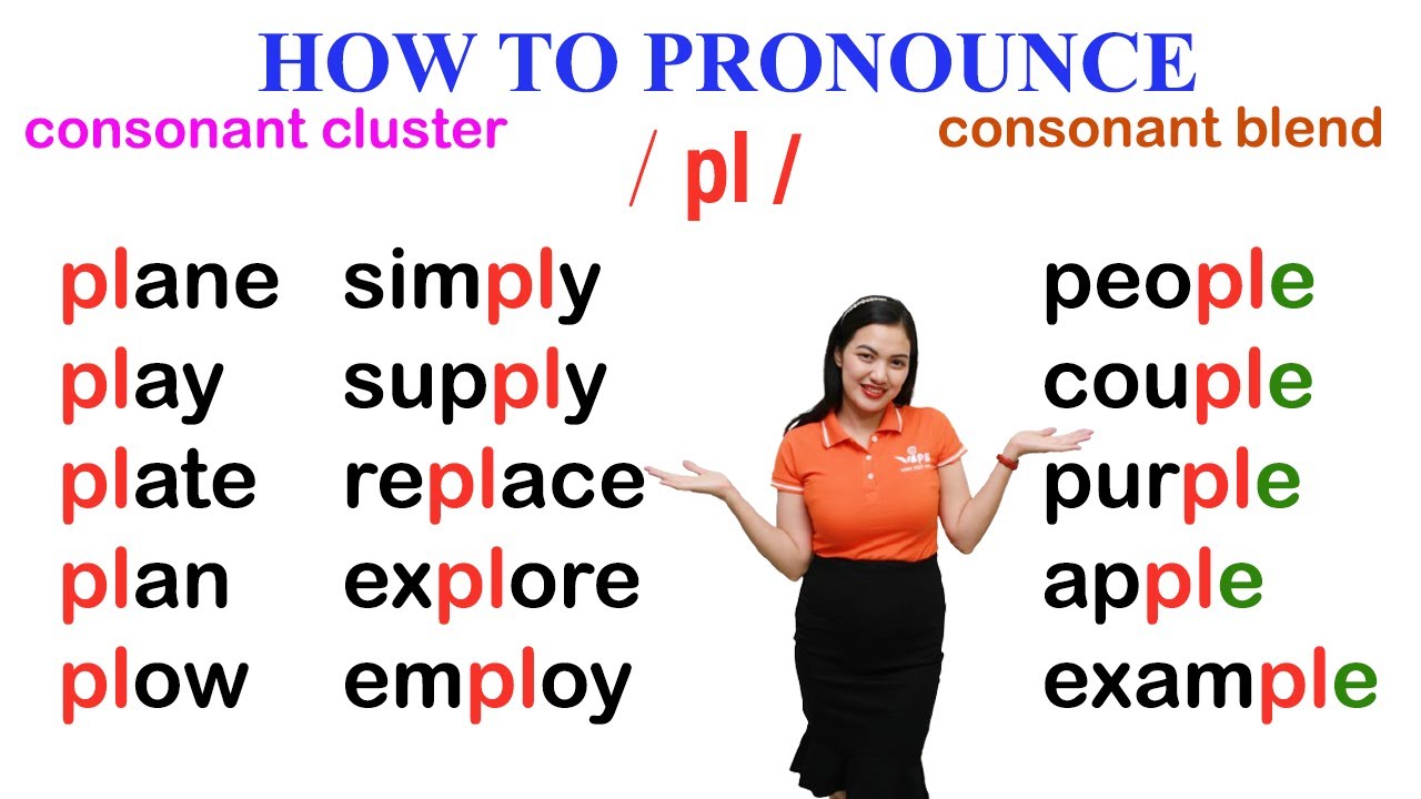 How to pronounce PL sound in English | consonant cluster | consonant ...