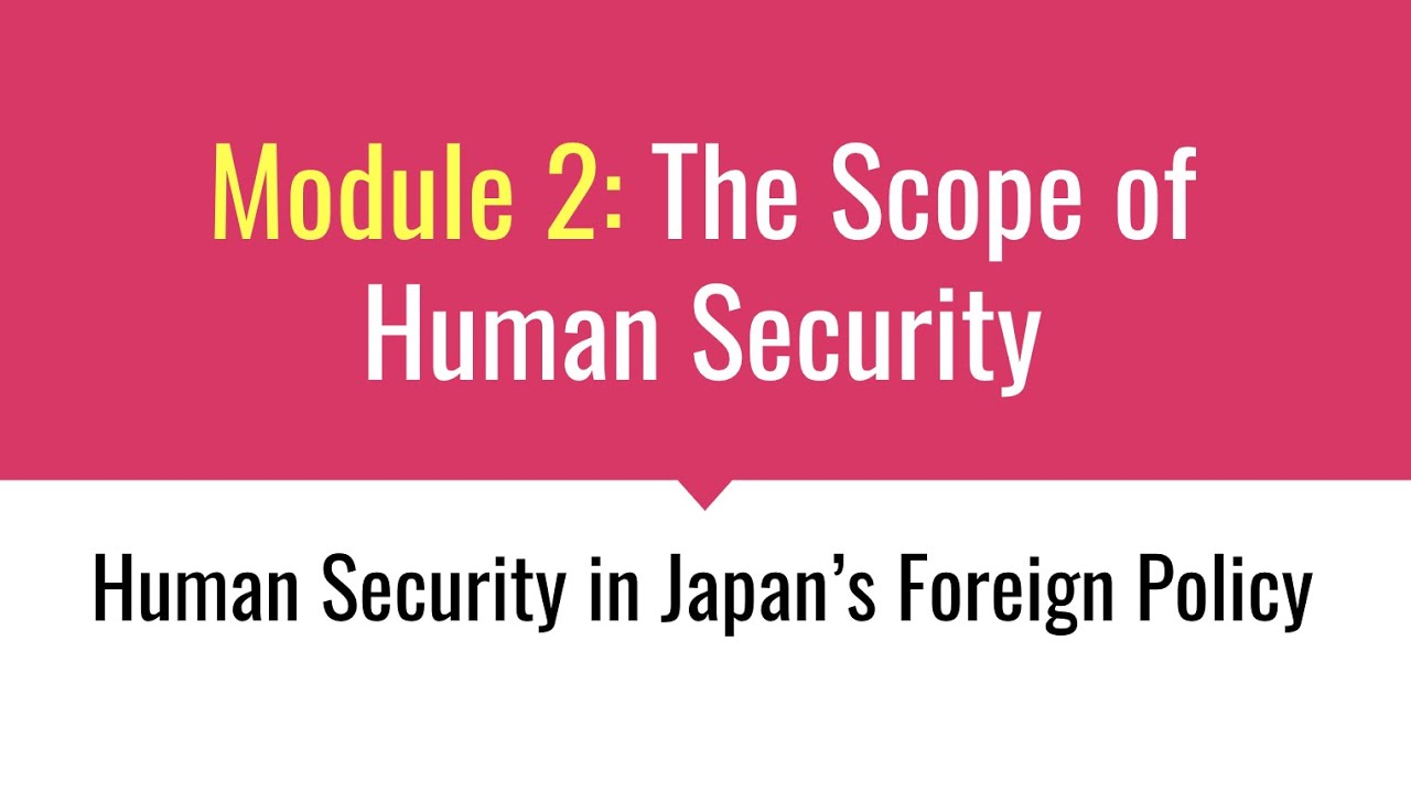 Module 2 - The Scope of Human Security - YouTube