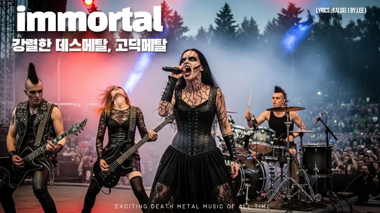 ai music, kpop, heavy metal, 강렬한 고딕메탈 (immortal) - YouTube