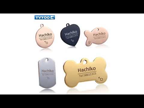 Бирка для ошейника собаки или кошки YVYOO - YouTube