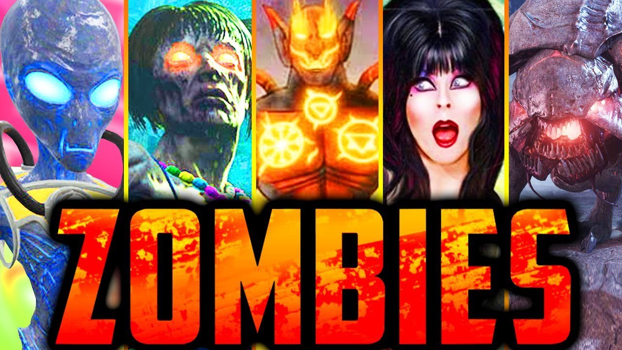 ALL IW ZOMBIES EASTER EGGS!! [SPEEDRUN] (Call of Duty: IW Zombies ...