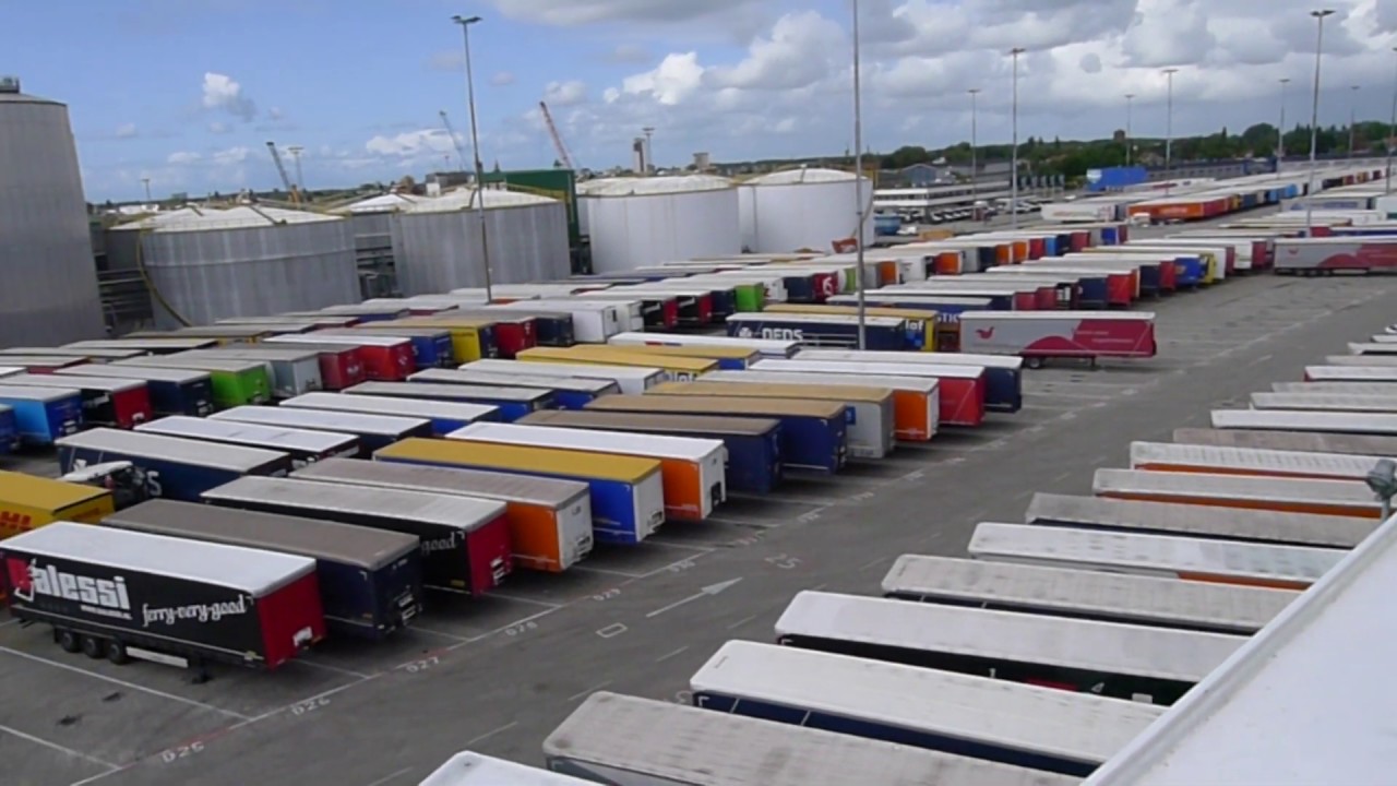 DFDS trailer ferry transport - YouTube