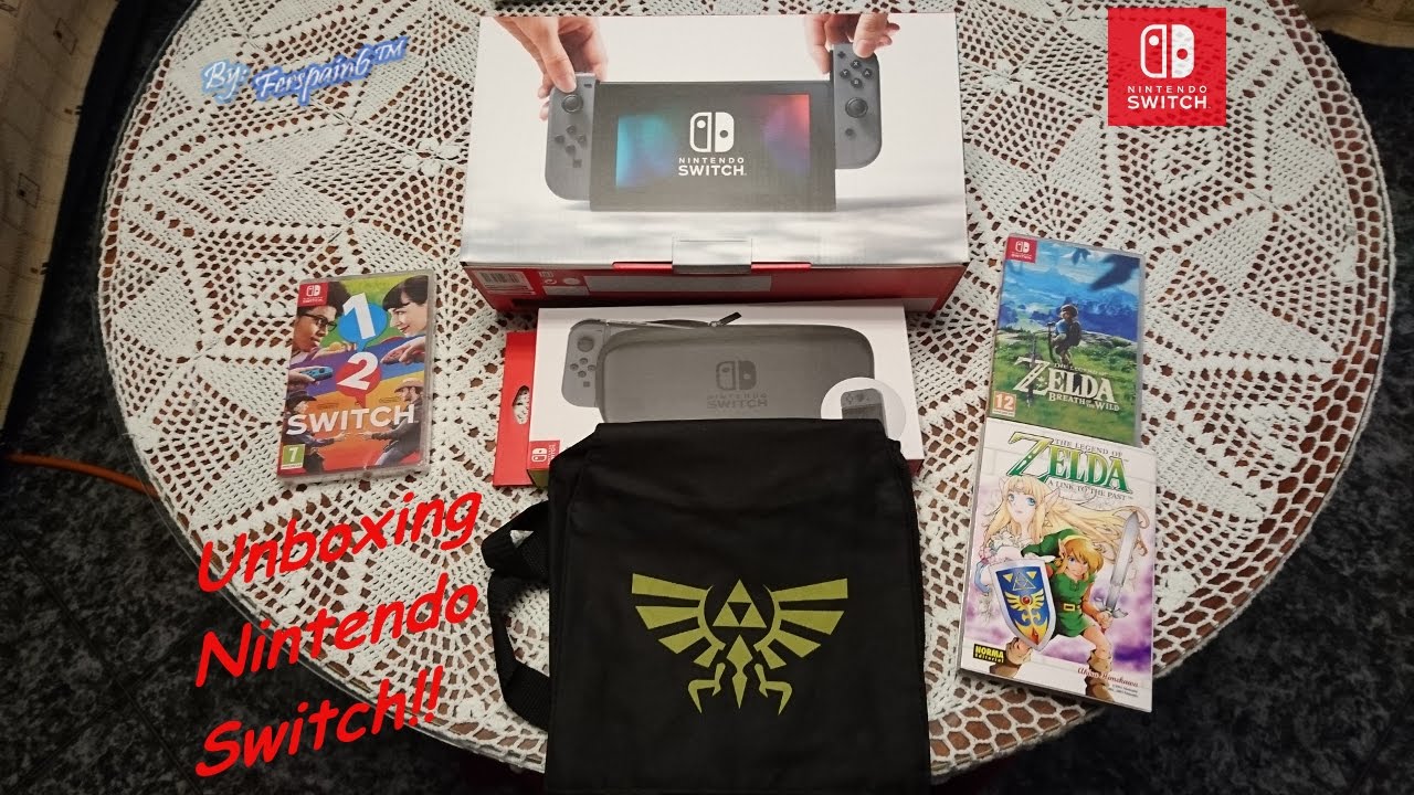 Unboxing Nintendo Switch ~ Zelda ~ 1-2 Switch [HD] - YouTube