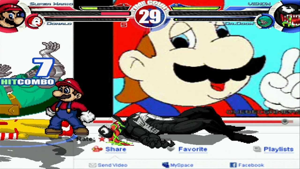 Super Mario & Donald vs Venom & Dr. Doom MUGEN Battle!!! - YouTube