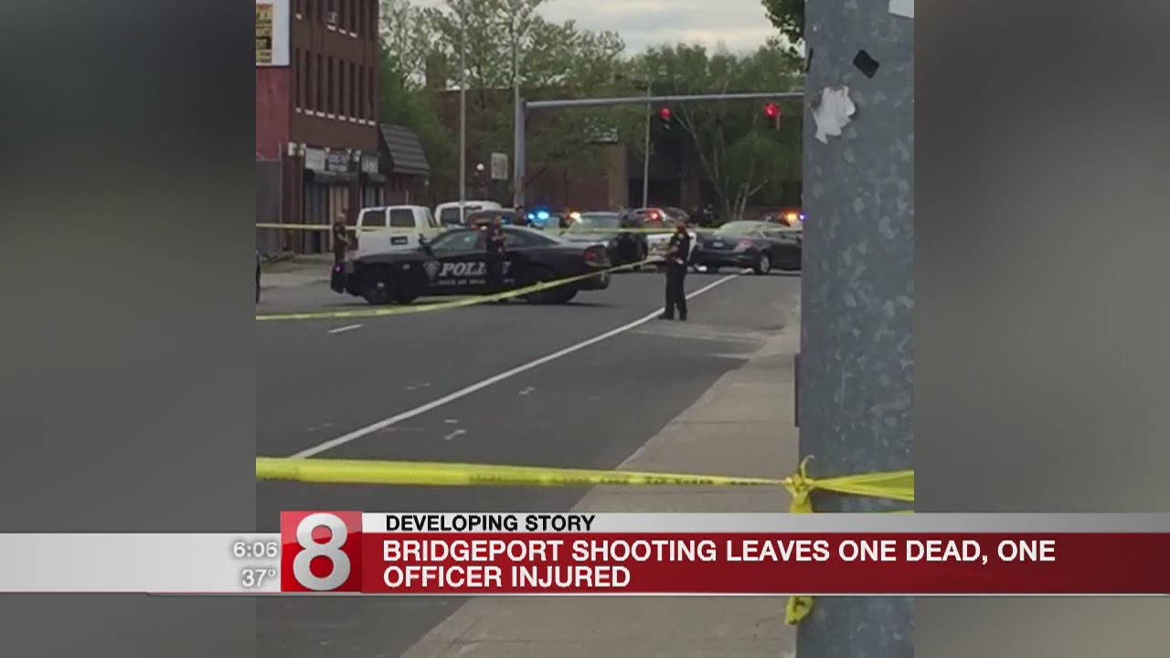 Bridgeport shooting leaves 1 dead, officer injured - YouTube