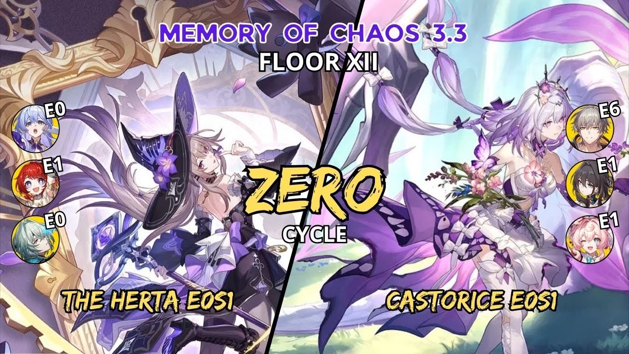 MoC 3.3 Floor 12 | The Herta X Castorice | 0 Cycle - YouTube