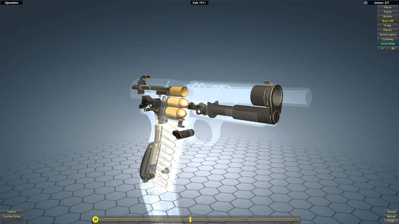 WOG M1911 Firing Animation - YouTube