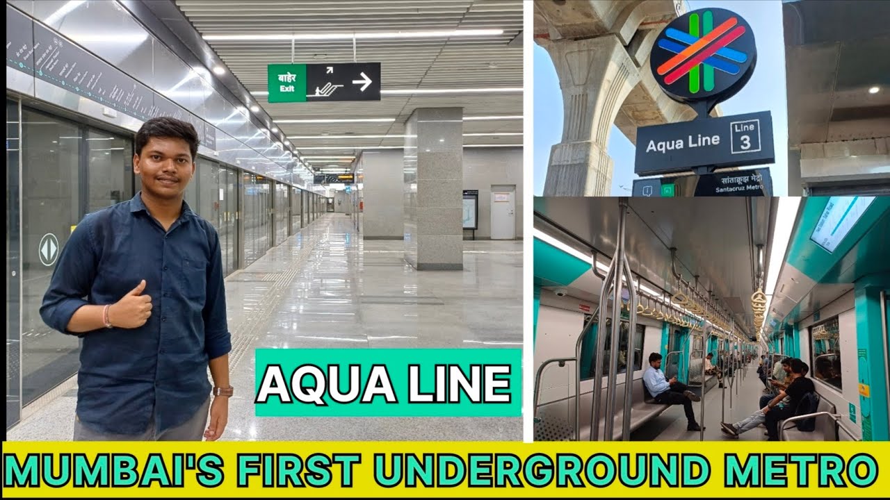 Mumbai 's First Underground Metro Aqua Line Journey From Santacruz To ...
