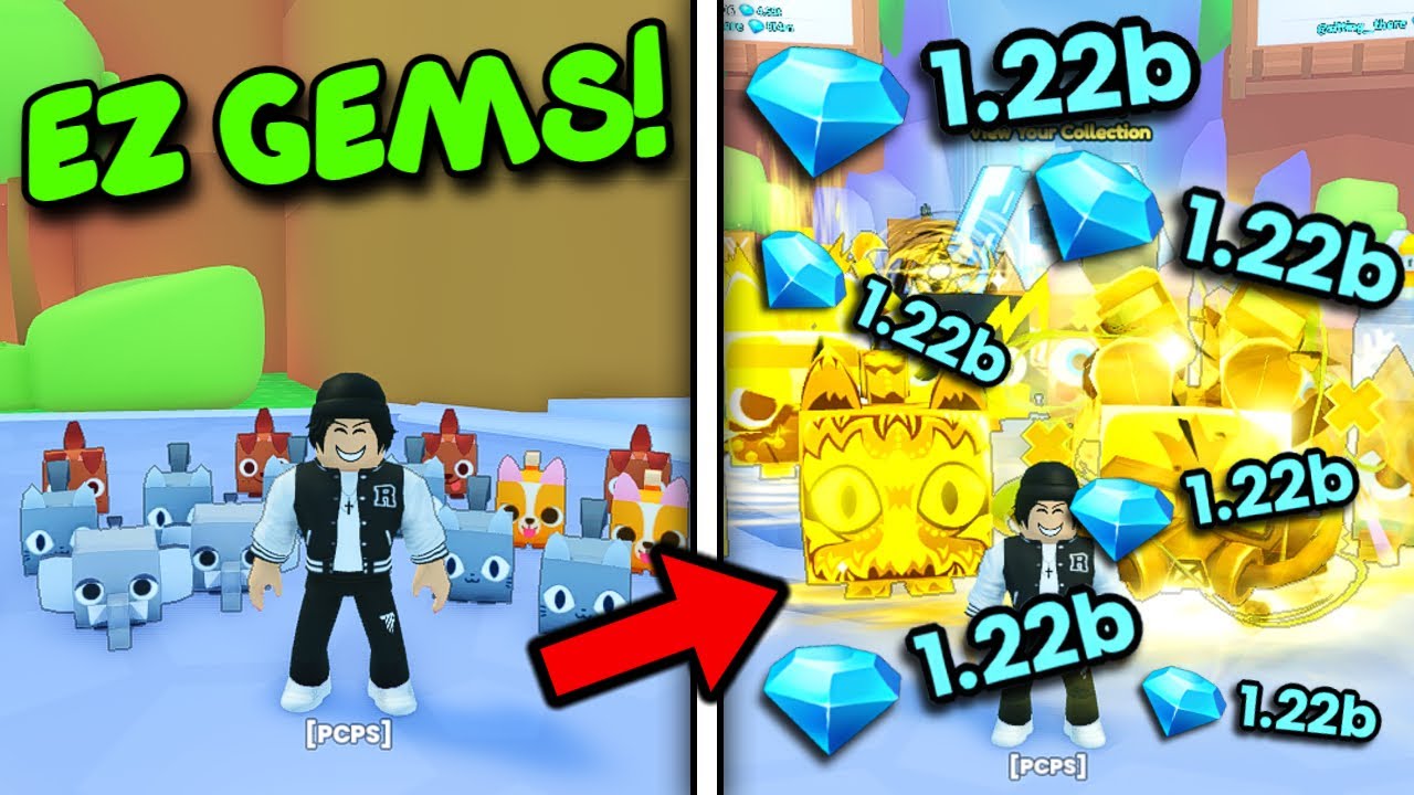 I Used the *BEST GEM METHOD* for 24 Hours and got THIS in Pet Simulator ...